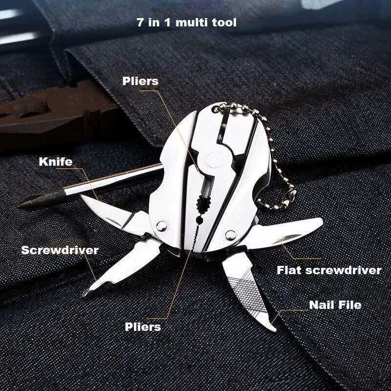 Multifunctional Stainless Steel Key Chain Pliers – Alifdaraz